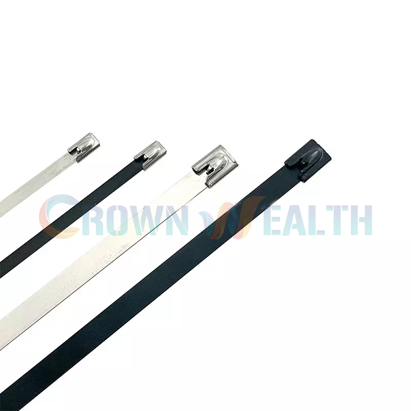 CW-SBLC: Stainless Steel Cable Ties-Ball-Lock PVC Coated Ties - Fiber ...