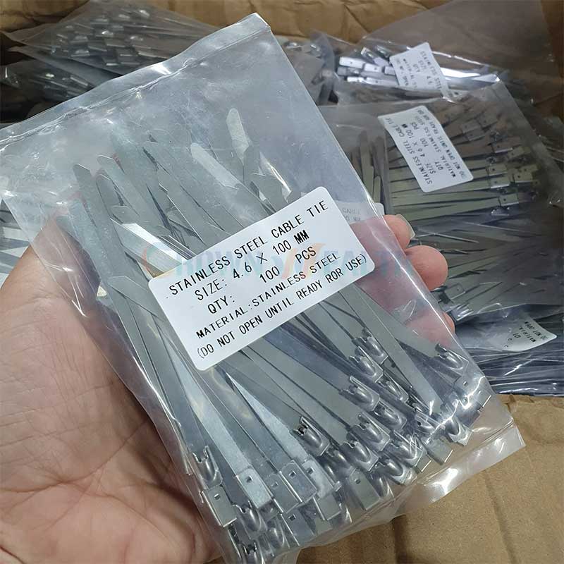 CW-SL: Ball Lock Type Stainless Steel Cable Tie - Fiber Cable Clamp ...